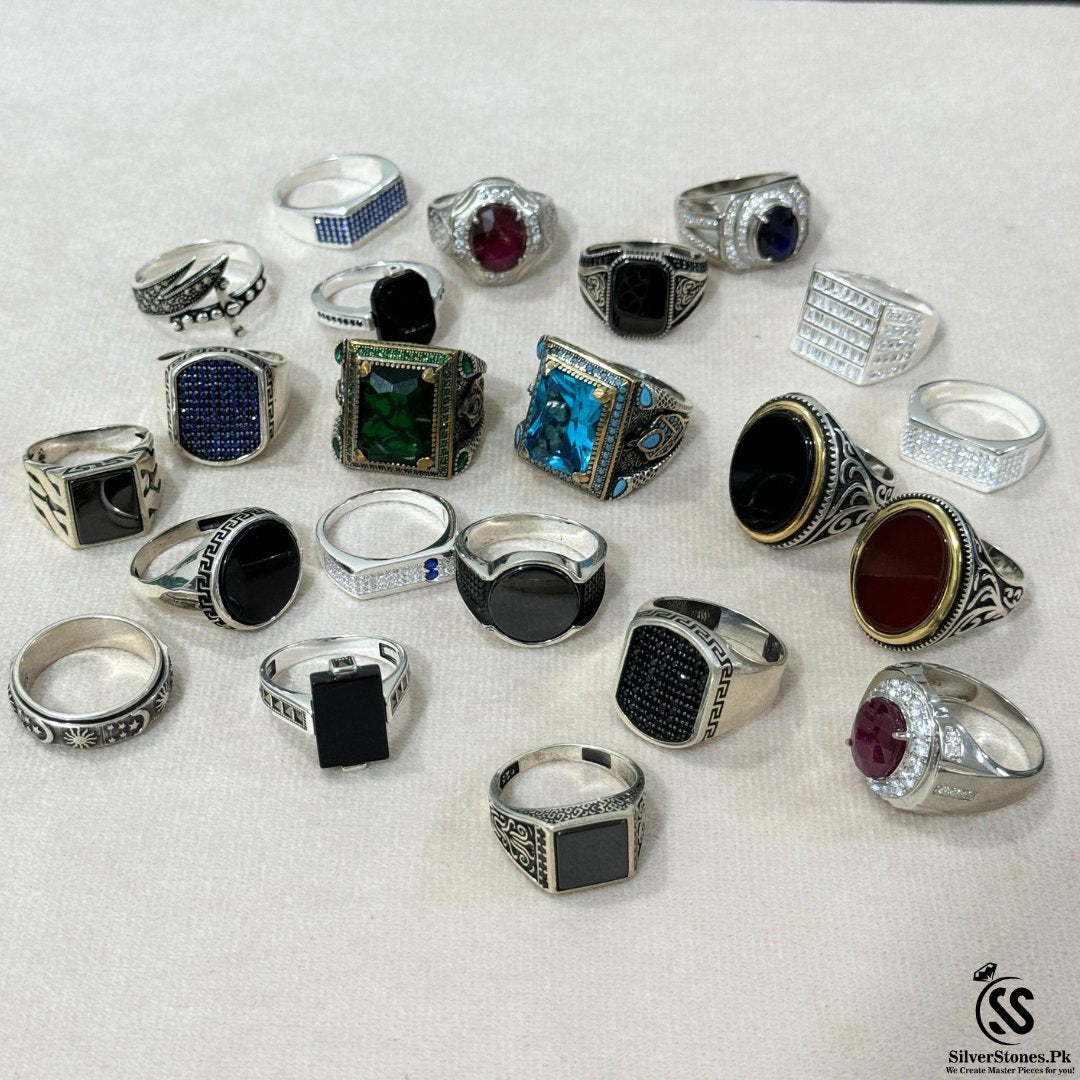 Turkish & Italian Men's Silver Rings | Exclusive Collection