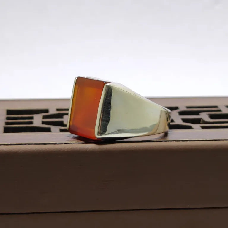 Real Aqeeq Turkish Silver (Chandi) Ring For Men’s