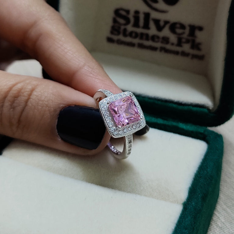 Elegant 925 Italian Silver Ring | Ladies' Fine Jewelry