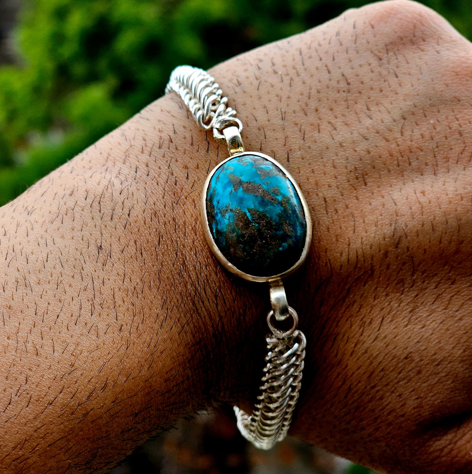 Authentic Shajri Feroza Chandi Bracelet for Men