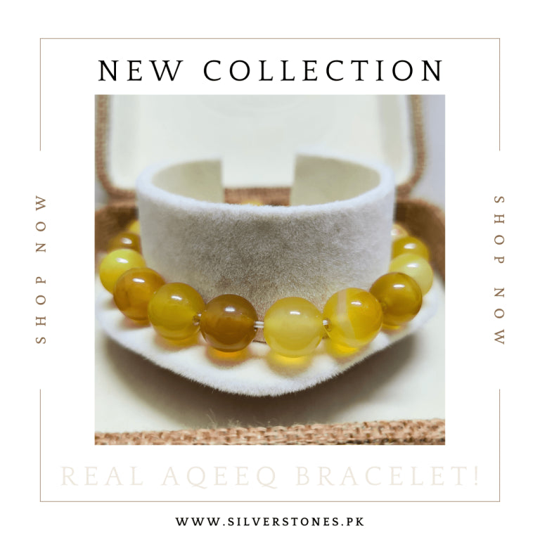 Real Aqeeq Stones Bracelet