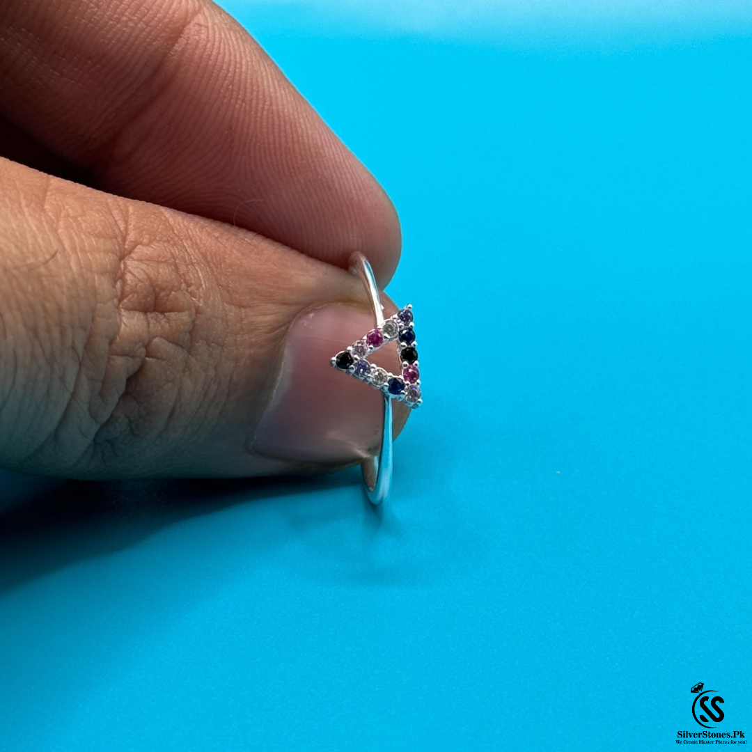Elegant 925 Silver Italian Ring | Ladies' Diamond Style