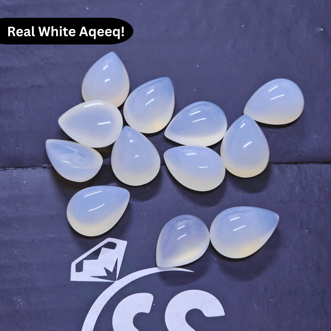 Buy Real White Aqeeq Stones – Silver Jewelry in Pakistan | Silverstones.pk